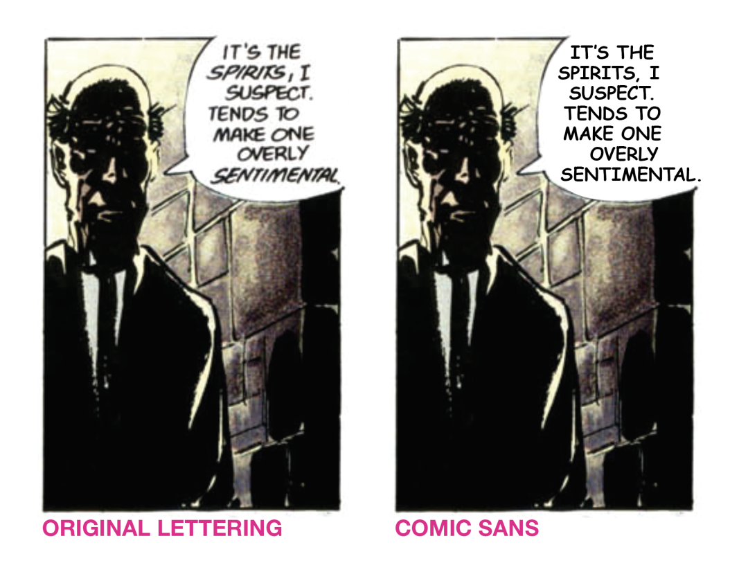 Comic Sans and the Dark Knight - ZevenDesign