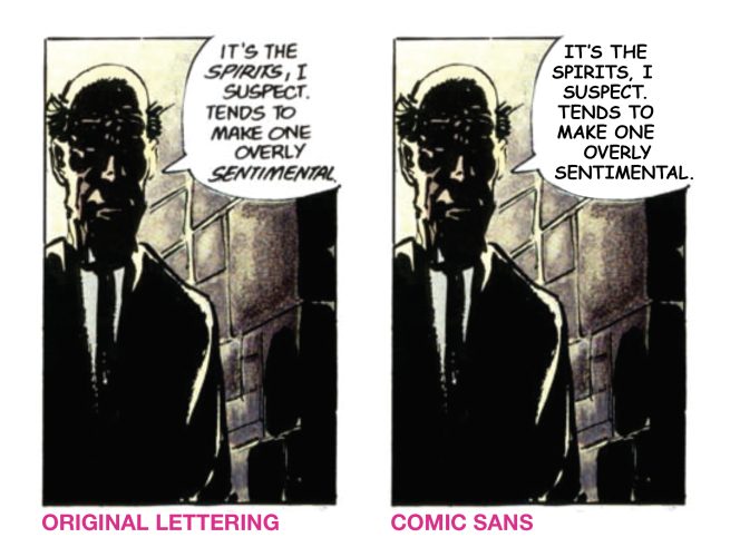 Comic Sans and the Dark Knight - ZevenDesign